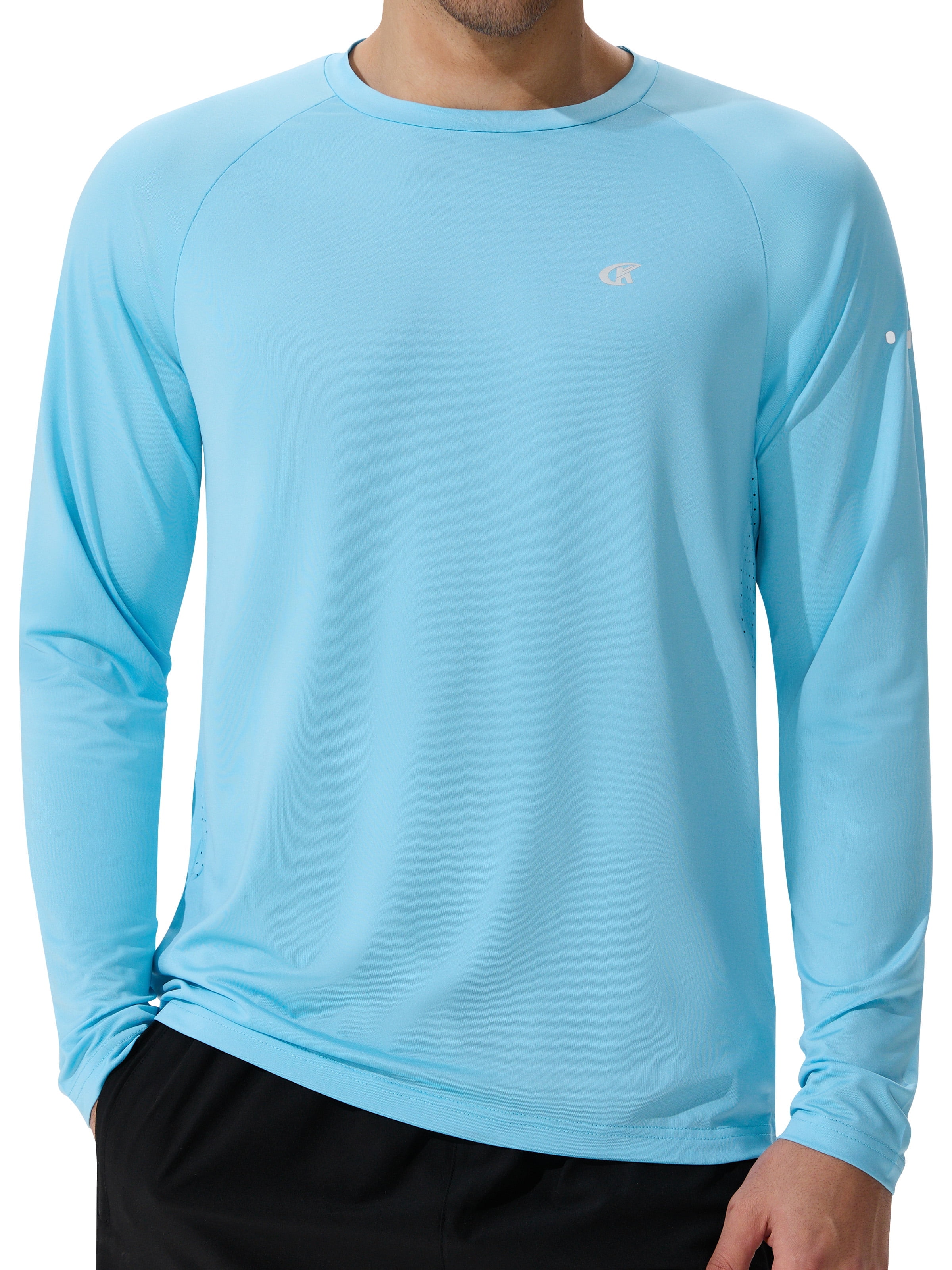 Satankud Mens Sun Protection UPF 50+ Shirts Long Sleeve Swim Rash Guard ...