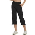 Satankud Women's Cargo Capris Hiking Pants for Camping Outdoor Athletic Casual Loose Comfy ...