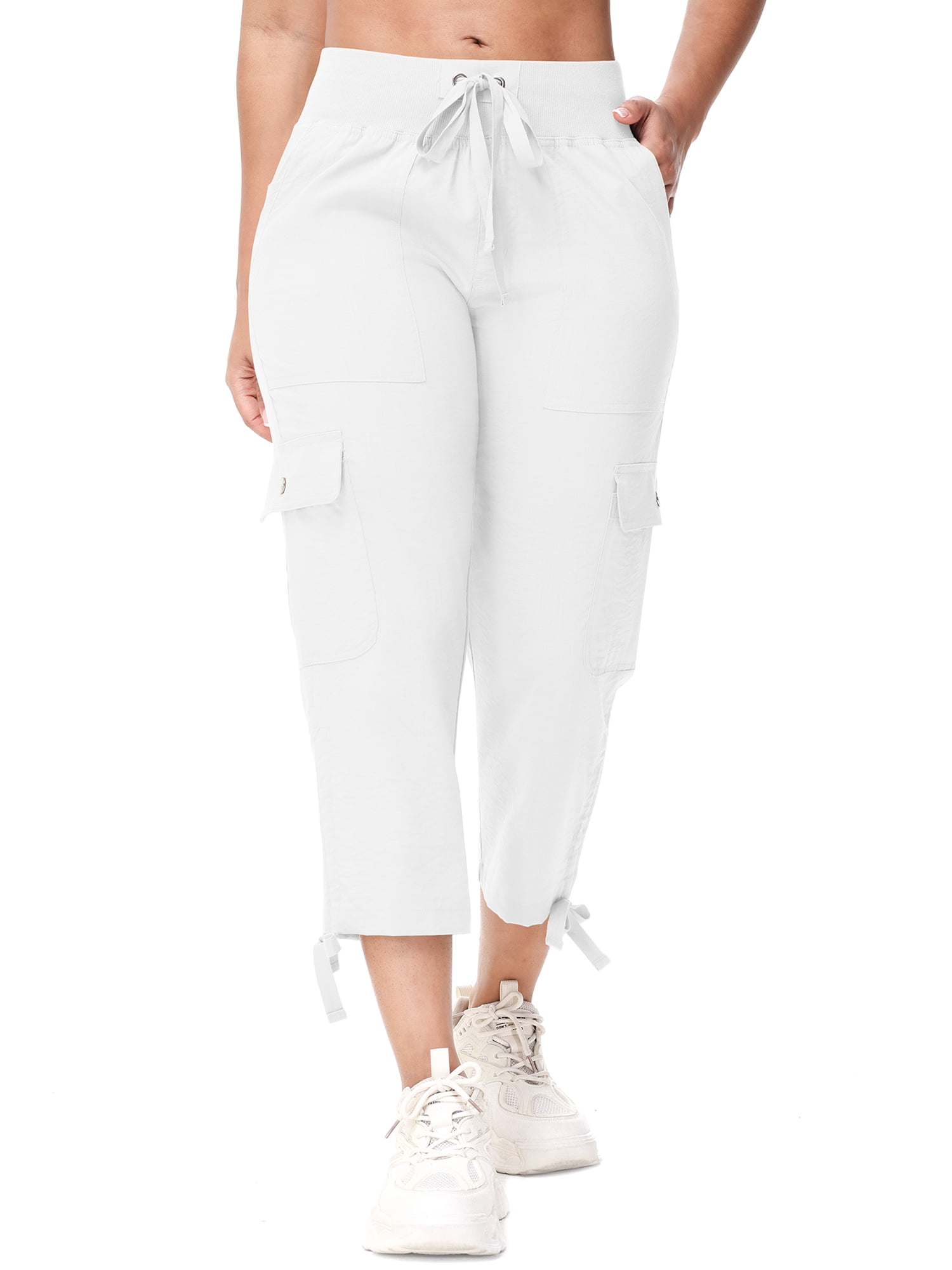 Satankud Women's Cargo Capris Hiking Pants for Camping Outdoor Athletic ...