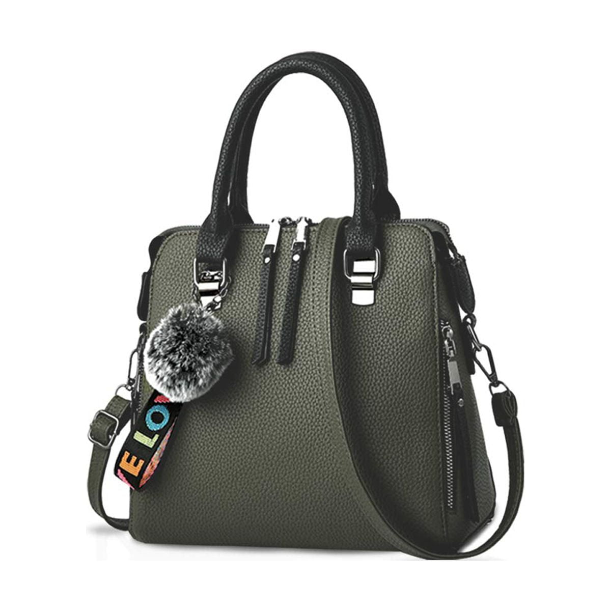 Satchel Bags for Women Top Handle Handbags Barrel Purses with Crossbody ...