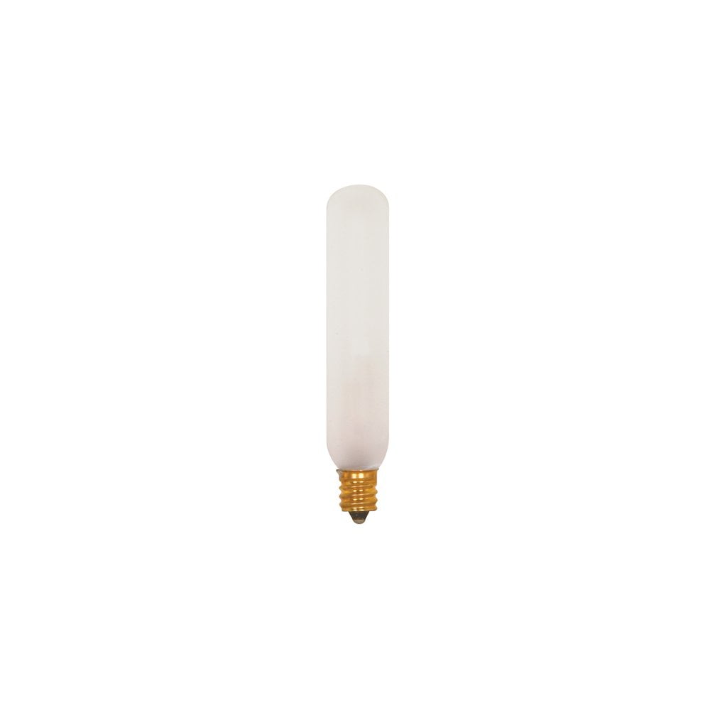 Satco 15 Watt T6 Incandescent - Frost - 2500 Average rated hours - 90 ...