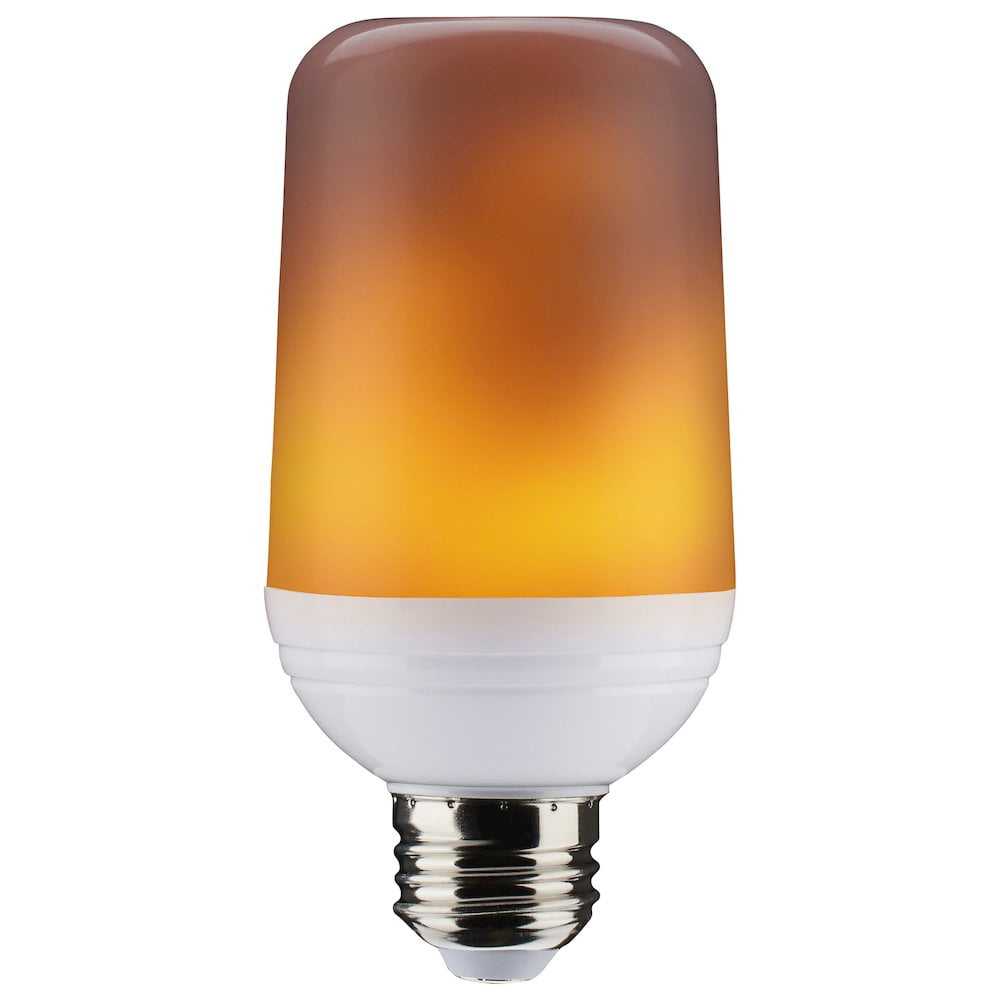 Satco 2.5 Watt LED Flame Bulb - T19 - Medium Base - 120 Volt - Walmart.com