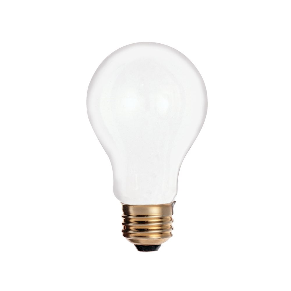 Satco S6050 - 25 watt A19 Incandescent; Frost; 1500 average rated hours ...