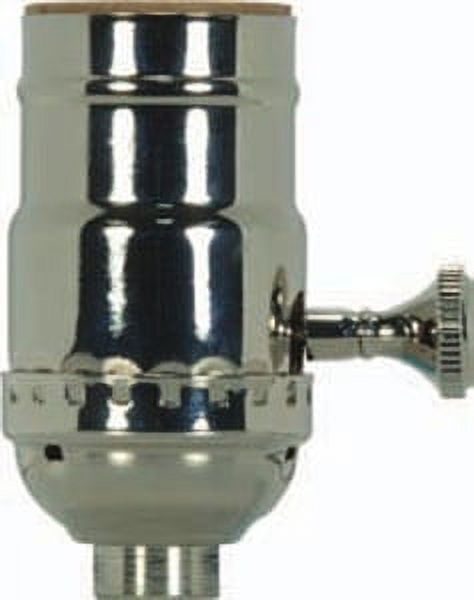 Satco 3 Piece Stamped Solid Brass On Off Turn Knob Socket with ...