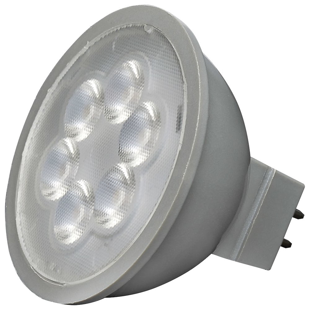 Satco 4.5 Watt MR16 LED - Silver Finish - 5000K - GU5.3 Base - 360 ...