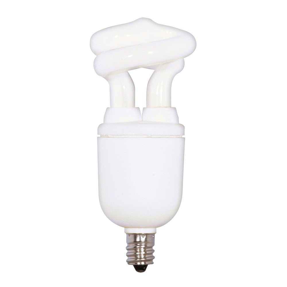 Satco S7265 - 5 watt; Mini Spiral Compact Fluorescent; 4100K; 82 CRI ...