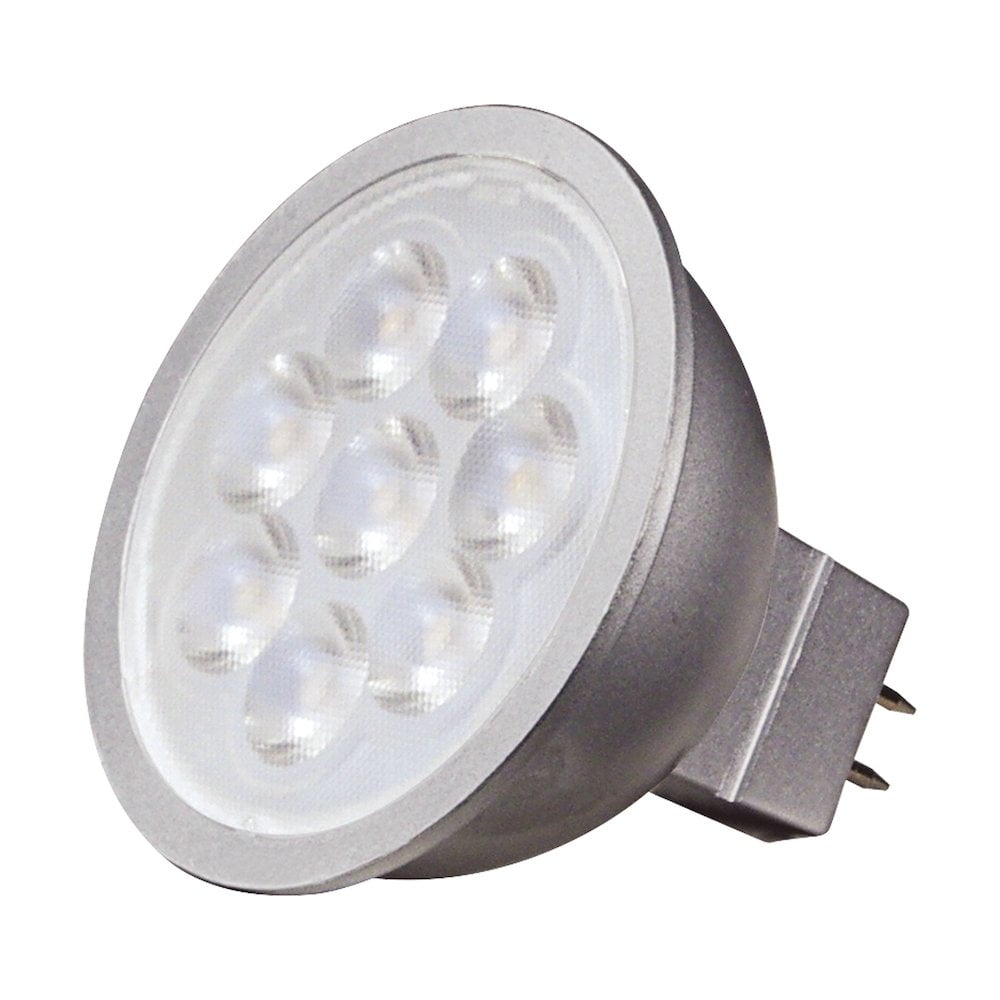 Satco 6.5 Watt - MR16 LED - 2700K - GU5.3 base - 40 deg. Beam Angle - 12 Volt - Walmart.com