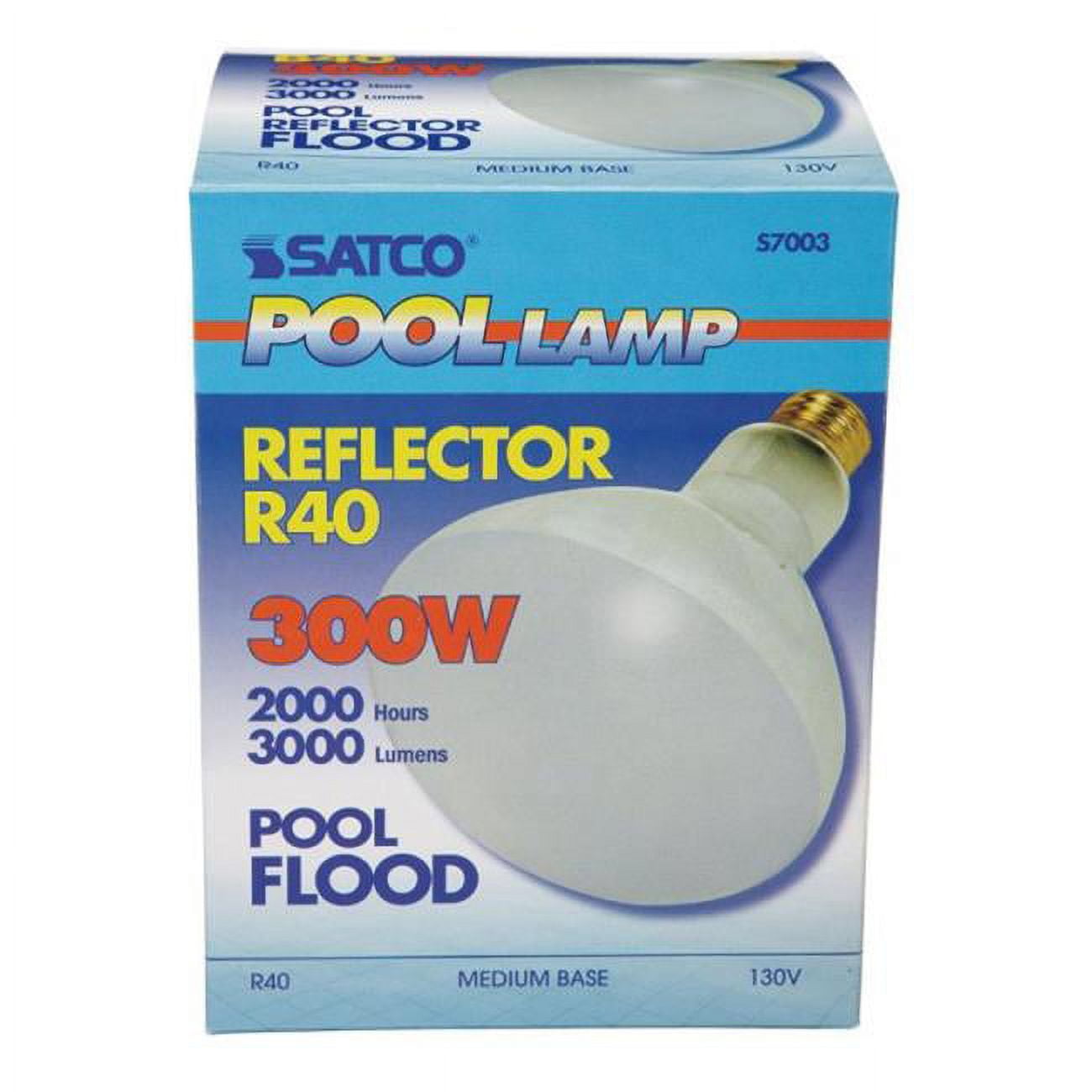 Satco 300 Watt Pool & Spa Lamp Flood Light Bulb - Walmart.com
