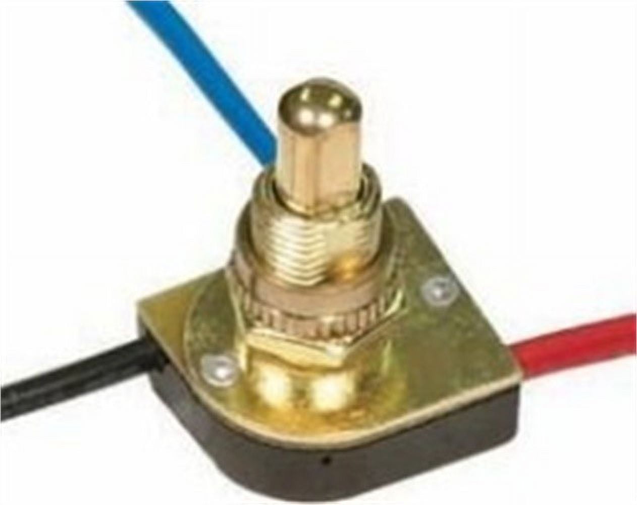 Satco 80-1128 - BR FINISH 3 WAY PUSH SWITCH 6" - Walmart.com