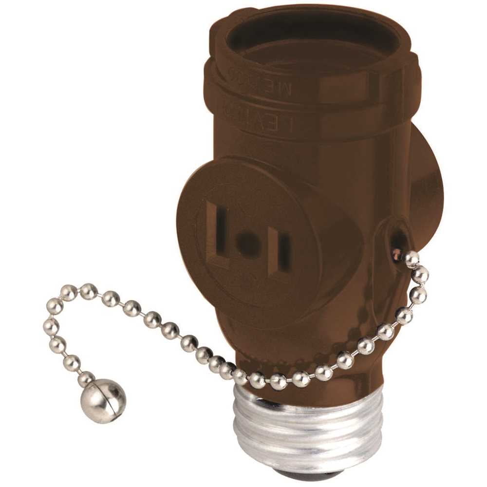 Satco 90/446 Brown Pull Chain Socket - Walmart.com