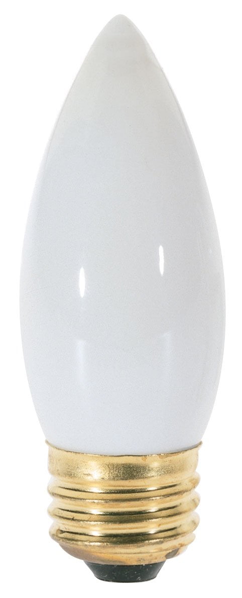Satco A3637 130V Medium Base 25-Watt B11 Light Bulb, White - Walmart.com