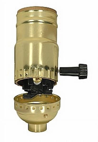 Satco Aluminum 3 Way (2 Circuit) Turn Knob Socket - Walmart.com