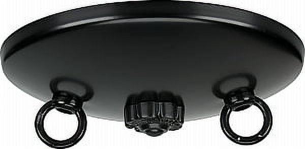 Satco Bath Swag Canopy Kit Diameter 5in 3-7/16in Holes Black - Walmart.com