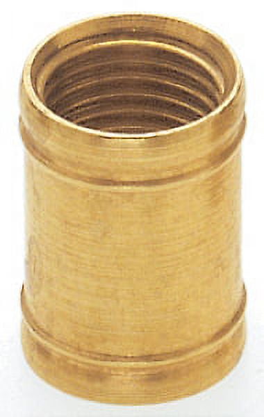 Satco Brass Coupling 1/2in Long 1/8 IP Burnished and Lacquered ...