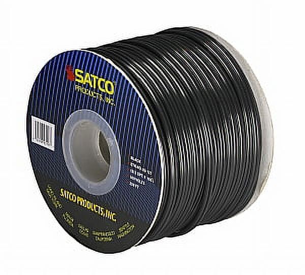 Satco Bulk Wire 18/2 SPT-2 105 Degree C 250 Foot per Spool Black ... Satco Bulk Wire 18/2 SPT-2 105 Degree C 250 Foot per Spool Black ...
