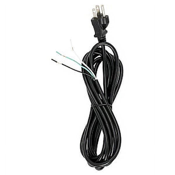 Satco Heavy Duty Cord Set 18/3 SVT 105 Degree C 3 Prong Molded Plug ...