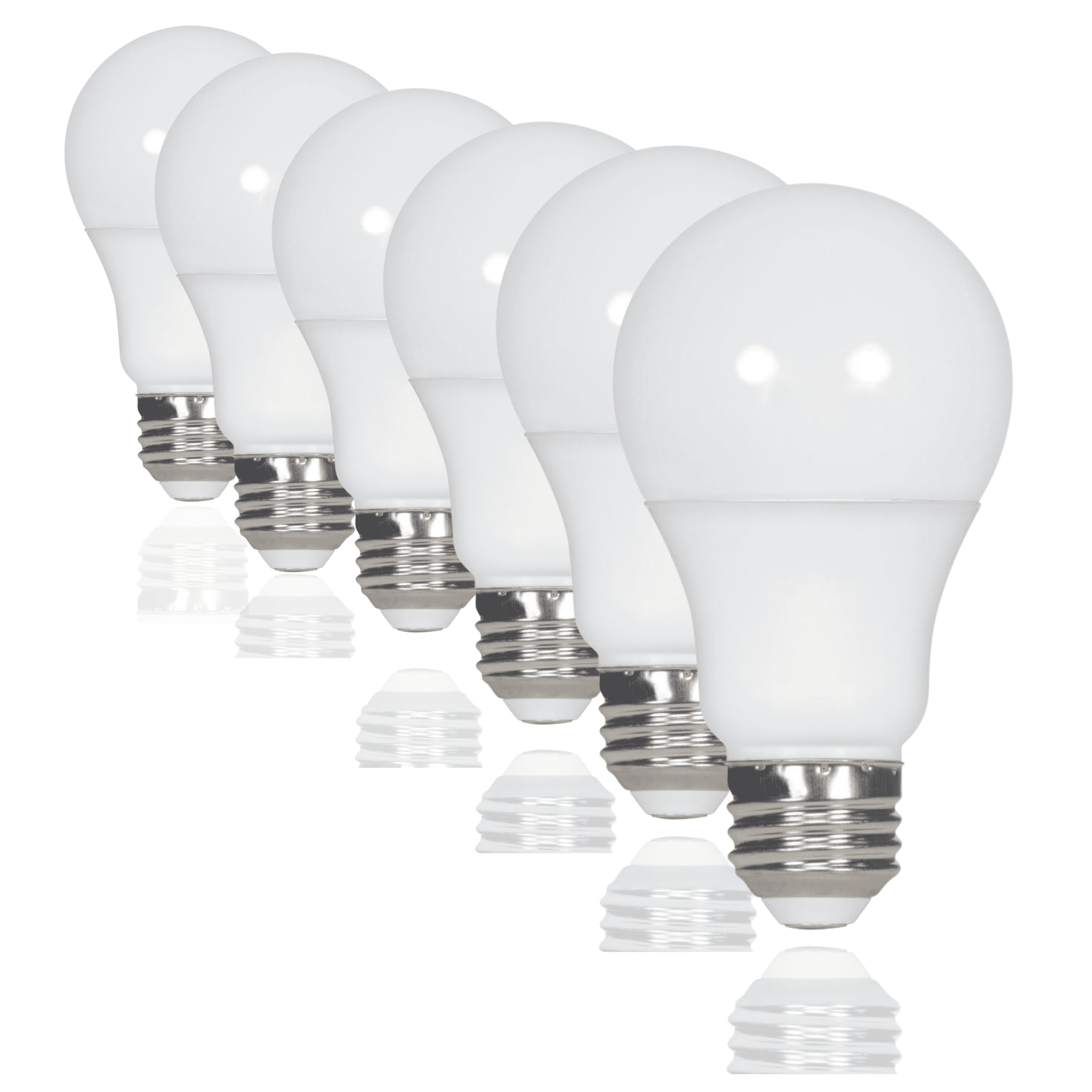 Satco LED Filament (Type A 9.5A19/LED/850/ND/120V) 9.5 Watt; A19 LED; Frosted; 5000K Medium base ...