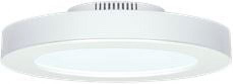 Satco Led Flush Mount Ceiling Fixture, White, 7 In., Uses (1) 13.5 ...