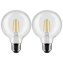 6 Pack ST64 LED Bulbs, Dimmable, Vintage Edison Style, E26 Base, Amber Squirrel Cage, 2000K ...