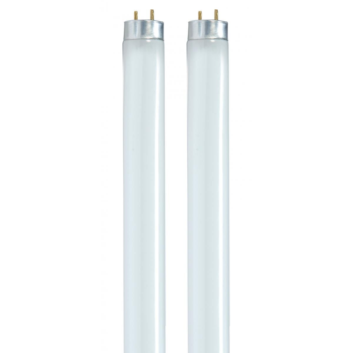 Satco Lighting S8479 Pack Of (2) 32 Watt T8 Bi Pin Fluorescent Bulbs ...
