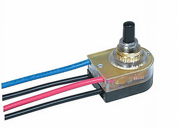 Satco On-Off Lighted Push Switch Plastic Bushing Single Circuit Rated ...