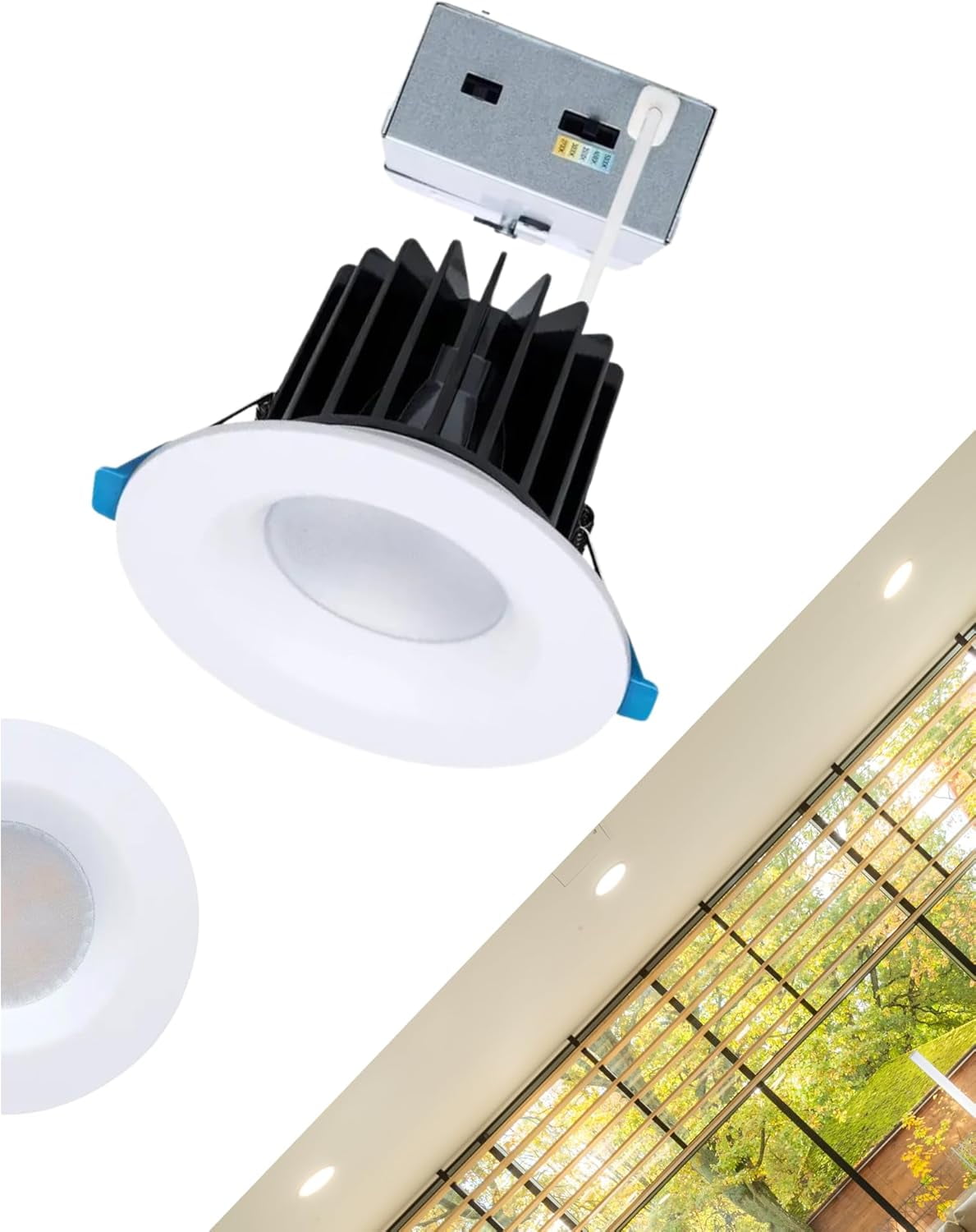 Satco S11670 16/20/24W Selectable Remote Driver LED Downlight, 3 in ...