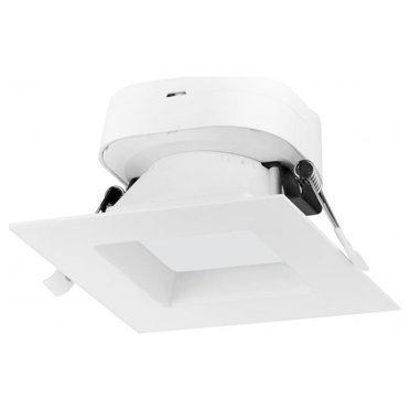 Satco 4" 7W Square LED Direct Wire Downlight - 3000K - Soft White ...