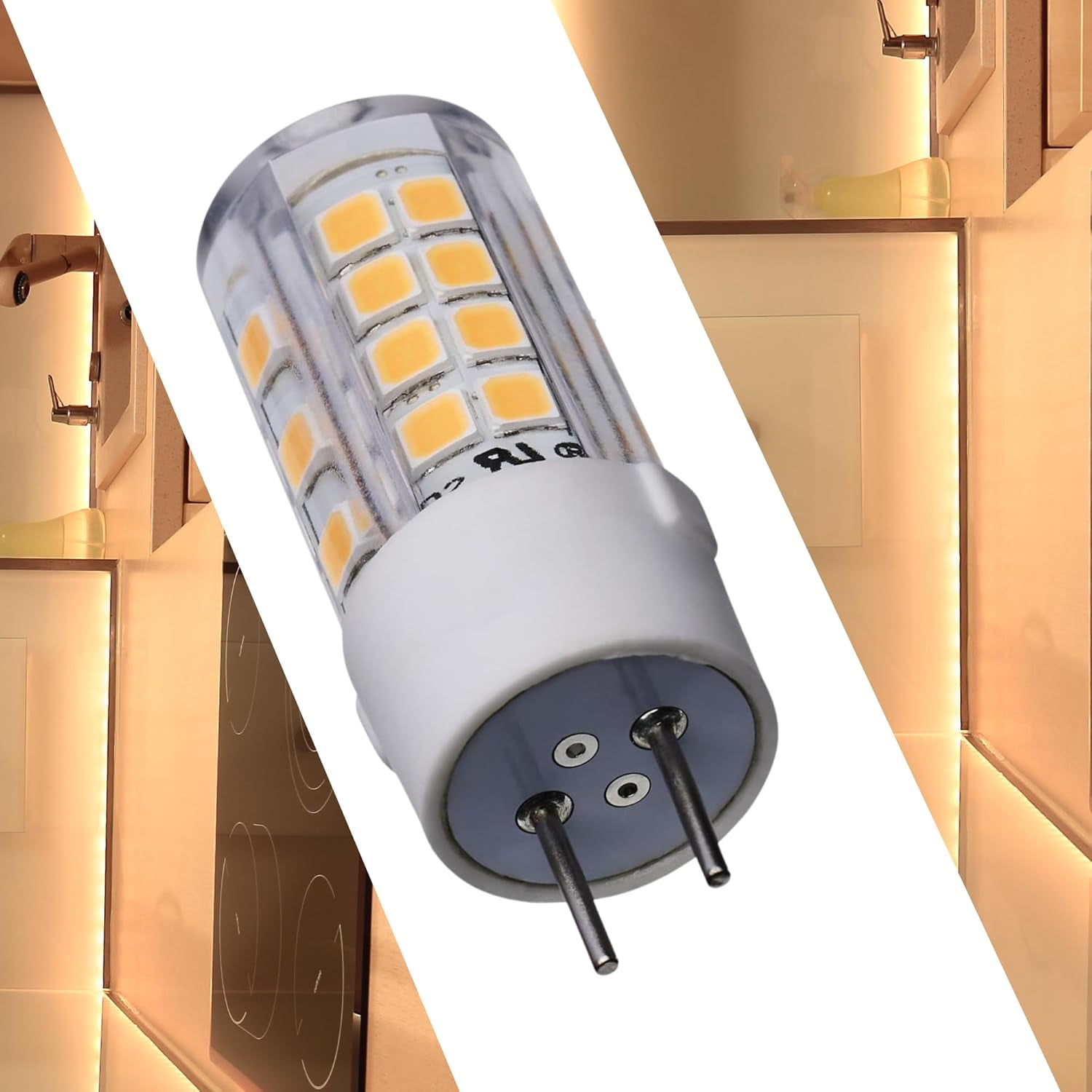 Satco S12322 T6 LED Bulb 4.5W 120V GY6.35 Bi-Pin Base 3000K 430L ...