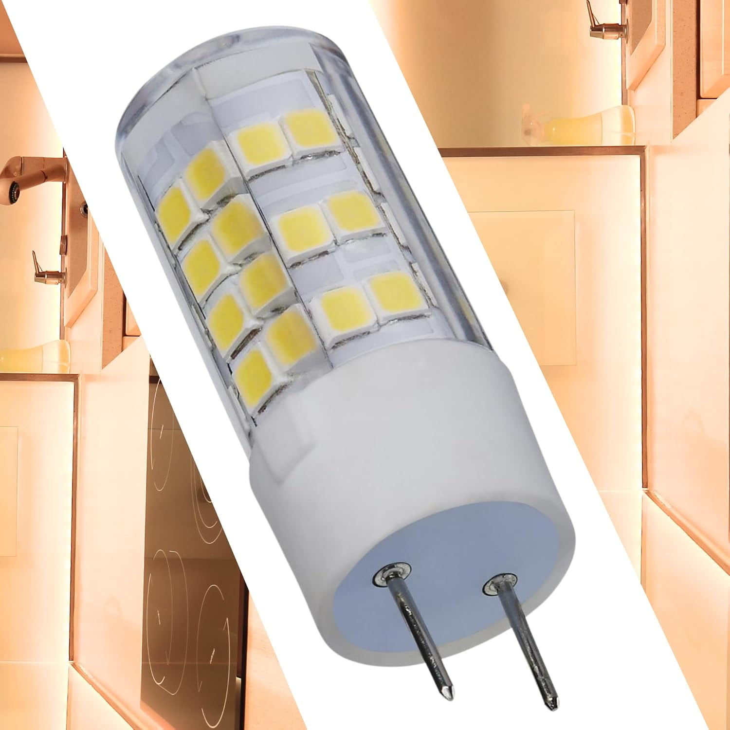 Satco S12325 T6 LED Bulb 4.5W 120V G8 Bi-Pin Base 5000K 430L Dimmable ...