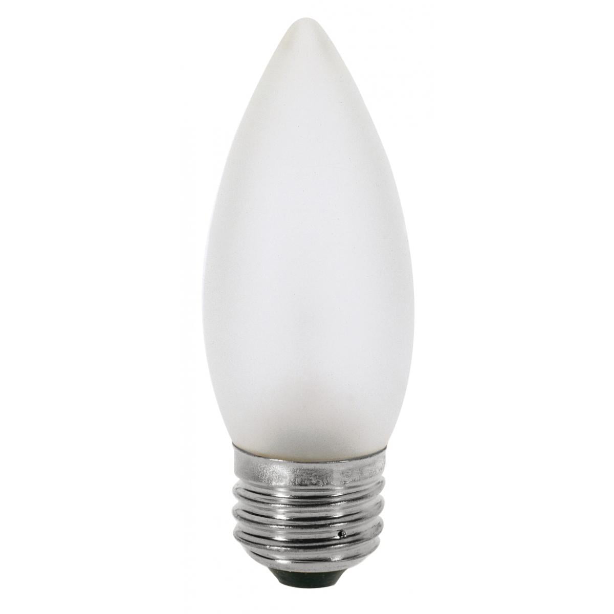 Satco S21705 4.5 watt B11 LED; Frosted; Medium base; 2700K; 350 lumens ...