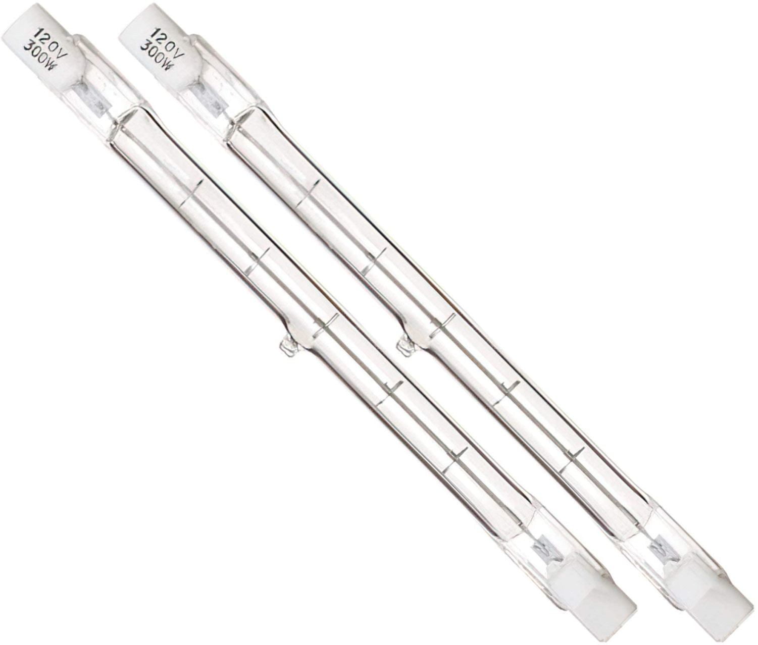 Satco S3136 Model 200T3Q/CL/118MM Halogen Bulbs (Pack of 2), 200 Watt ...