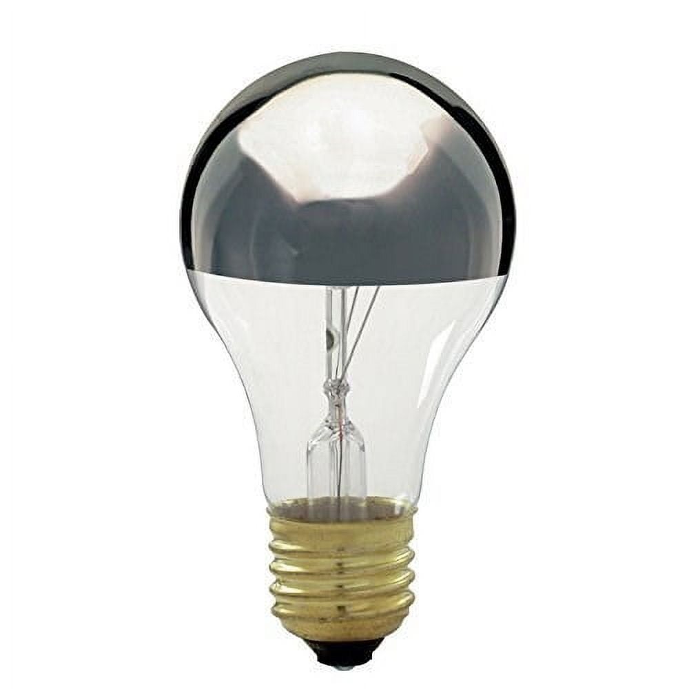 Satco S3956 - 100 watt A19 Incandescent; Silver Crown; 1500 average ...