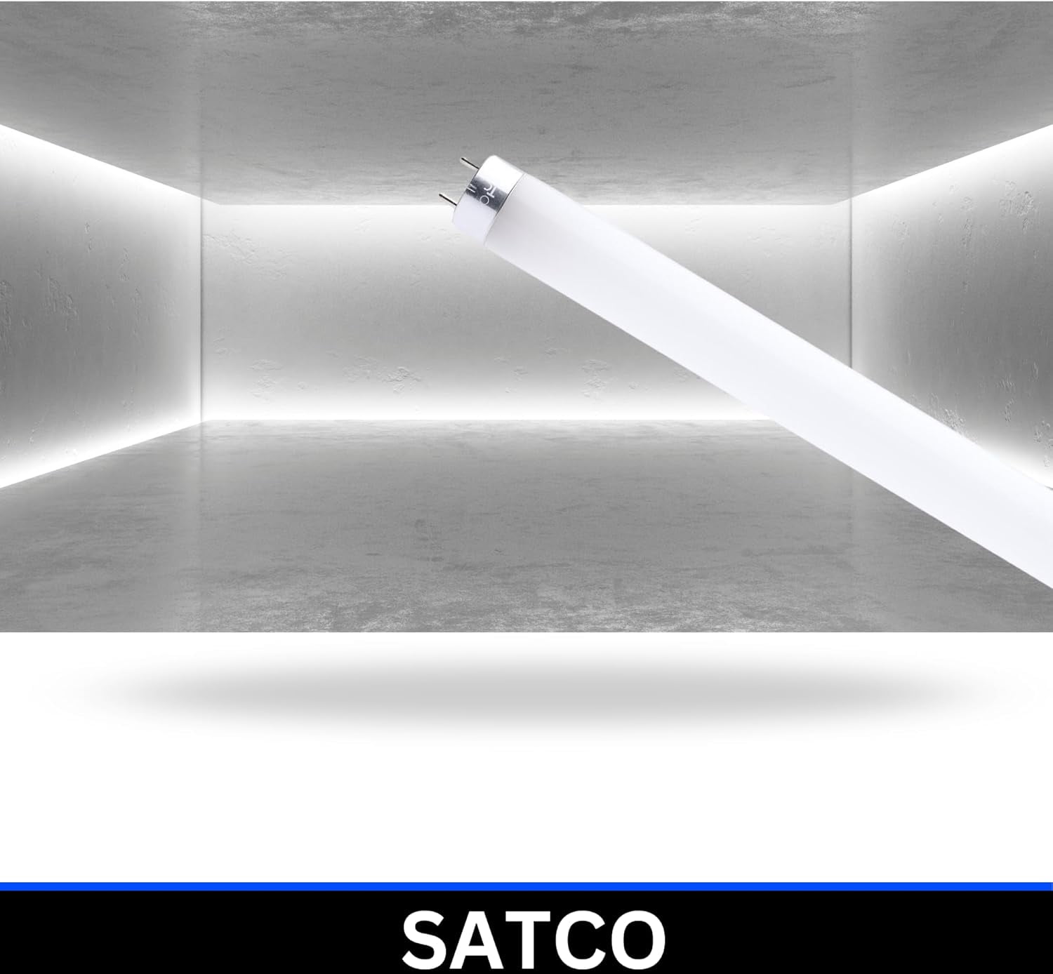 Satco S49978R1 LED T8 Linear Tube Light 14W 5000K G13 Medium Bi-Pin ...