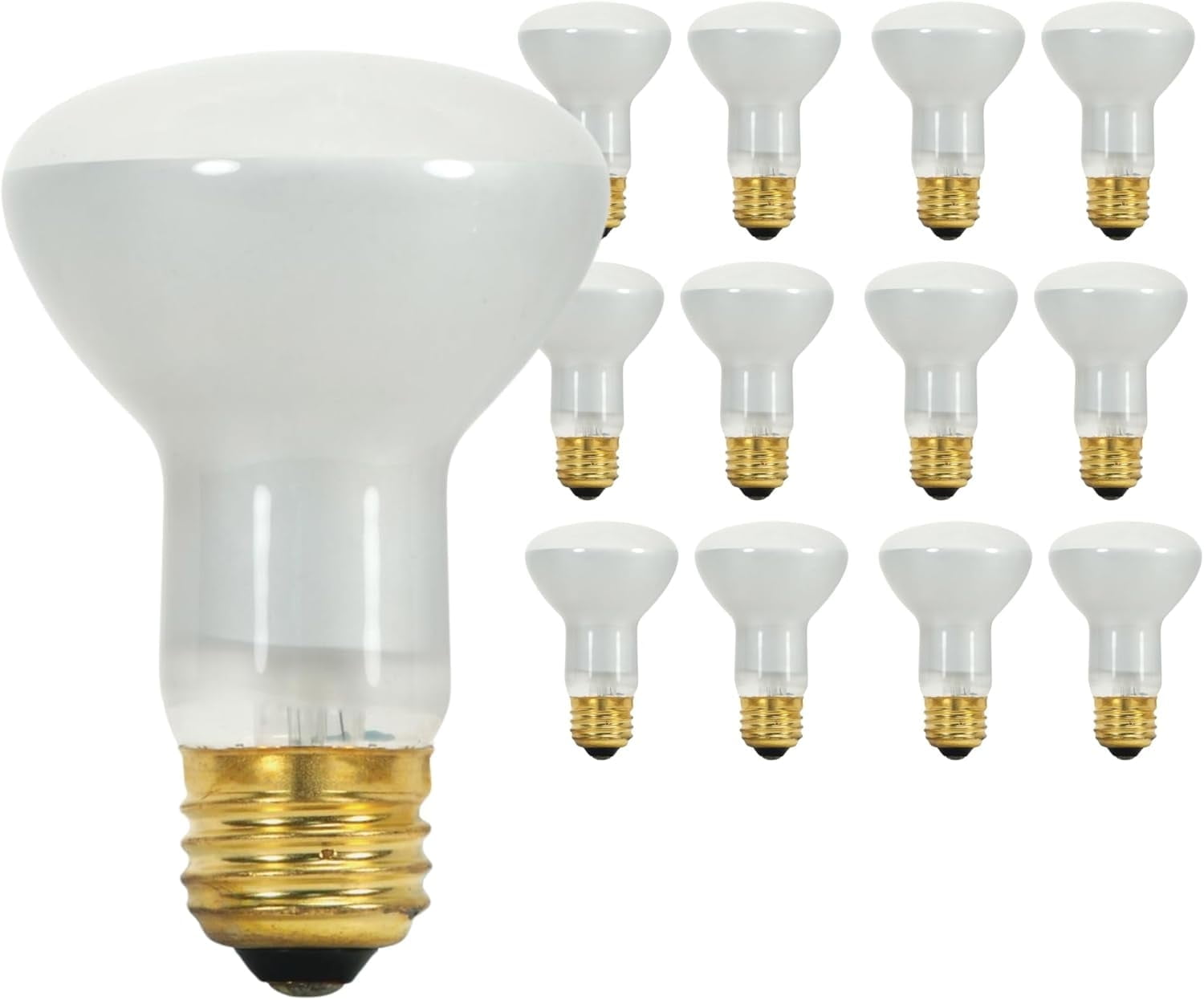 Satco S8519 R20 Incandescent Reflector Light Bulb 45W 130V 2700K E26 ...
