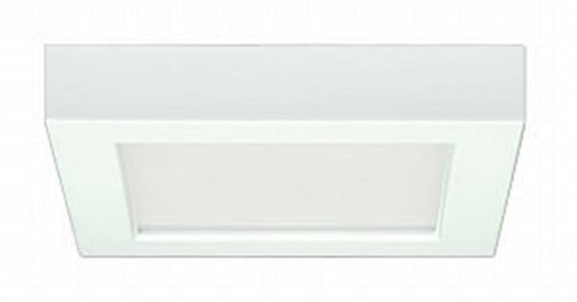 Satco S9324 - 10.5 watt; 5" Flush Mount LED Fixture; 2700K; Square Shape; White Finish; 120 ...