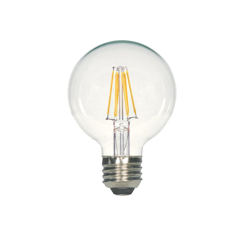 Satco 5.5 Watt G25 LED - Clear - Medium base - 2700K - 500 Lumens - 120 Volt - Walmart.com