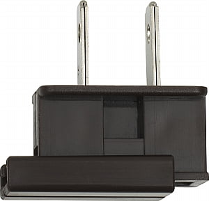 Satco Slide Plug-Polarized 18/2-SPT-2 8A-125V Brown - Walmart.com