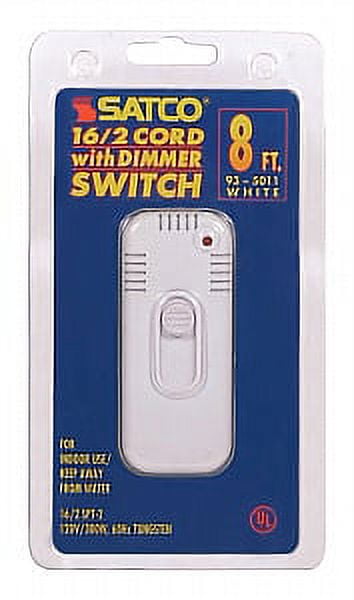 Satco Slide Table Top Lamp Dimmer Rated 300W-120V White - Walmart.com