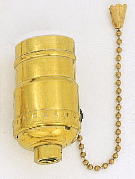 Satco Socket Pull Chain Gilt Finish Standard - Walmart.com
