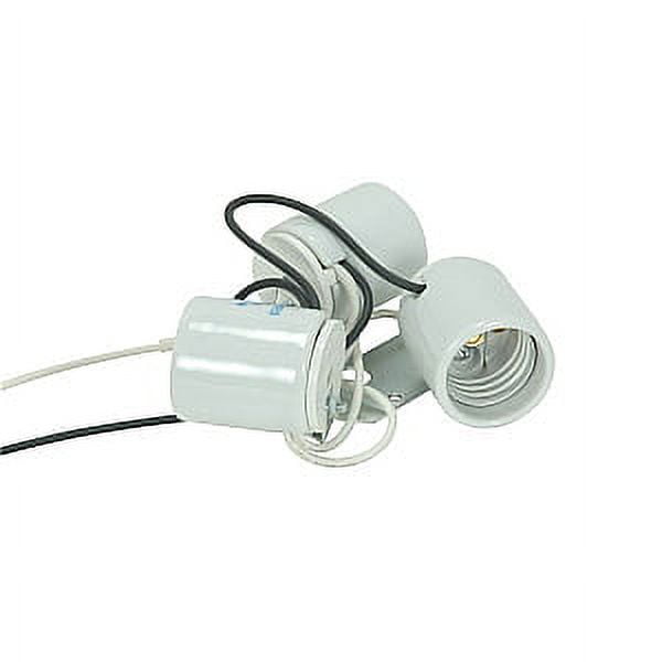 Satco Three Light Porcelain Socket with Metal Strap - Walmart.com