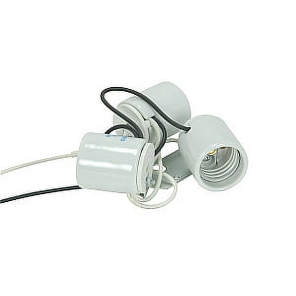 Satco Three Light Porcelain Socket with Metal Strap - Walmart.com