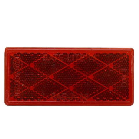 Sate-Lite Reflector 63001 | 3 1/4 x 1 1/2 Inch Red Plastic - Walmart.com