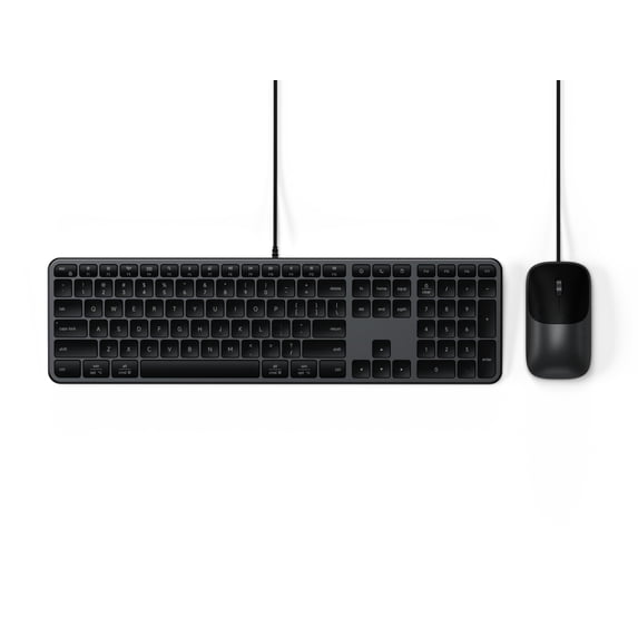 Satechi Wired Keyboard and Mouse Combo, Slim CLX3 with USB-C Plug-and ...