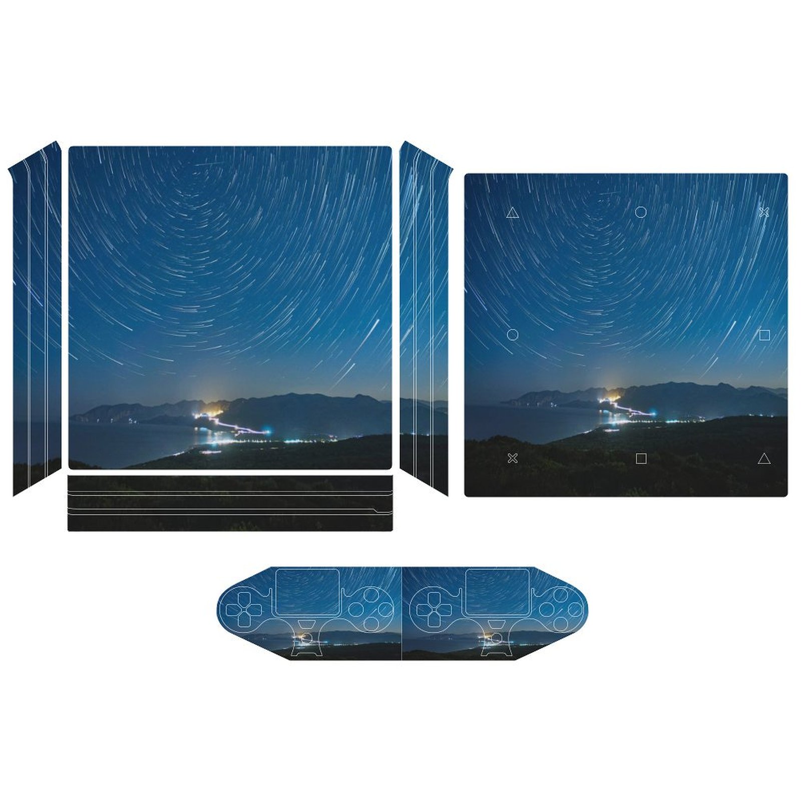 Satellite Orbit PS4 Pro/PS4 Slim Skin Sticker For Console And ...