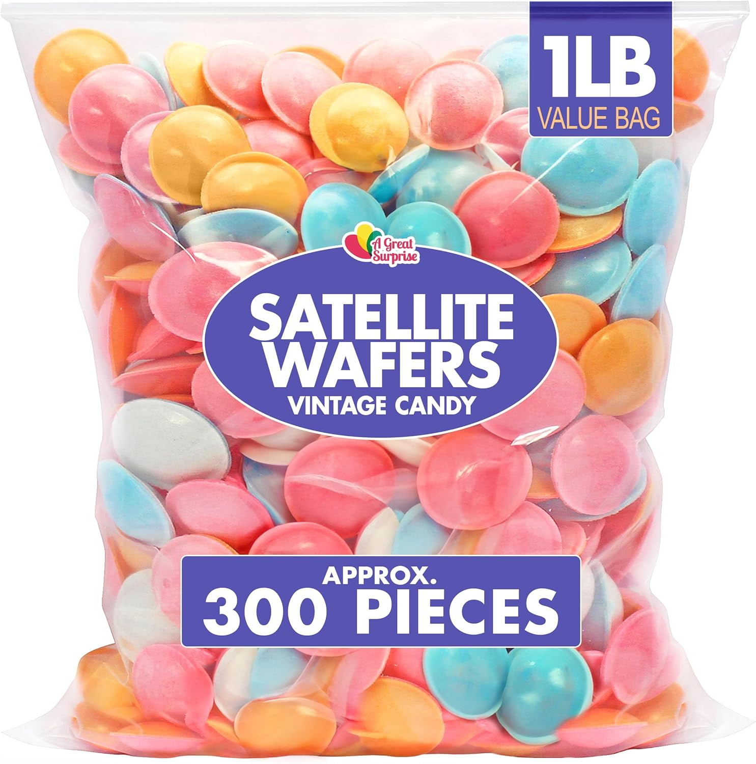 Satellite Wafers Candy - 1 Pound - Flying Saucer Candy - Wafer Candy ...