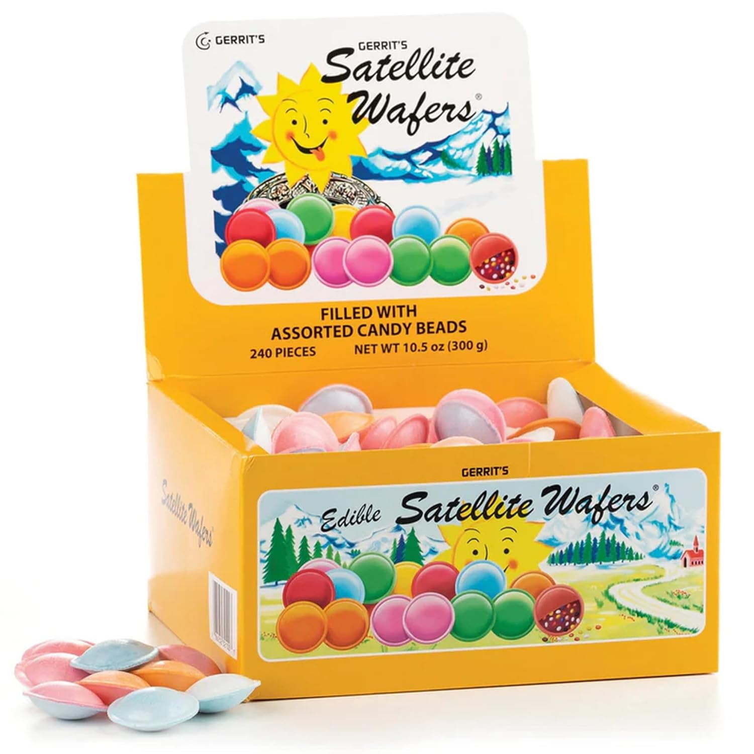 Satellite Wafers Candy - Pack of 240 - Filled with Assorted Beads ...