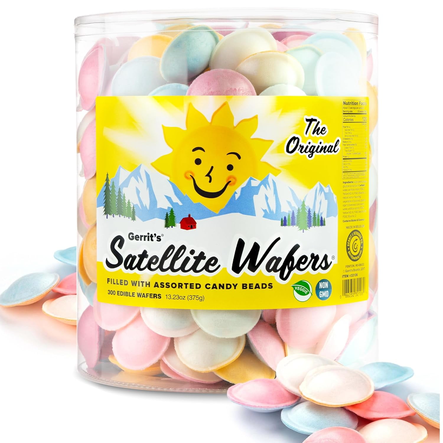 Satellite Wafers Candy - Pack of 300 - Filled with Assorted Beads ...