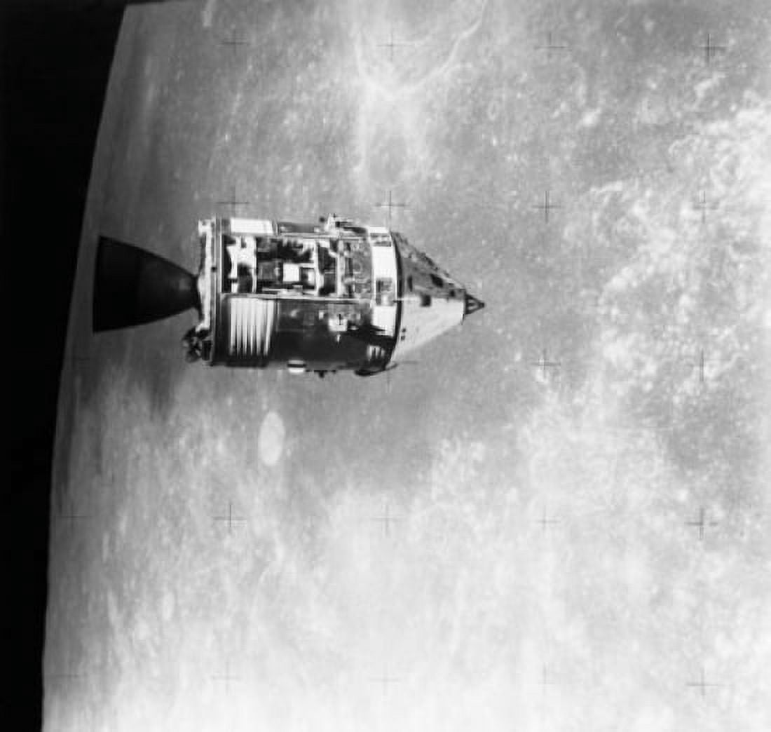 Satellite Orbiting The Moon Apollo 15 Apollo Command And Service satellite-orbiting-the-moon-apollo-15-apollo-command-and-service