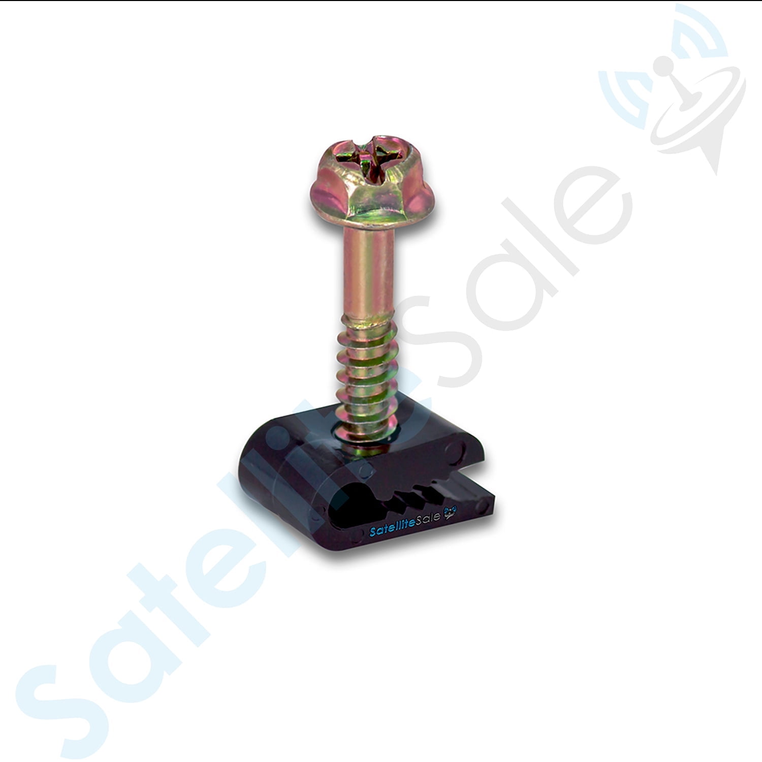 SatelliteSale Single Ground Screw Black Clips for Single Antenna Ground ...