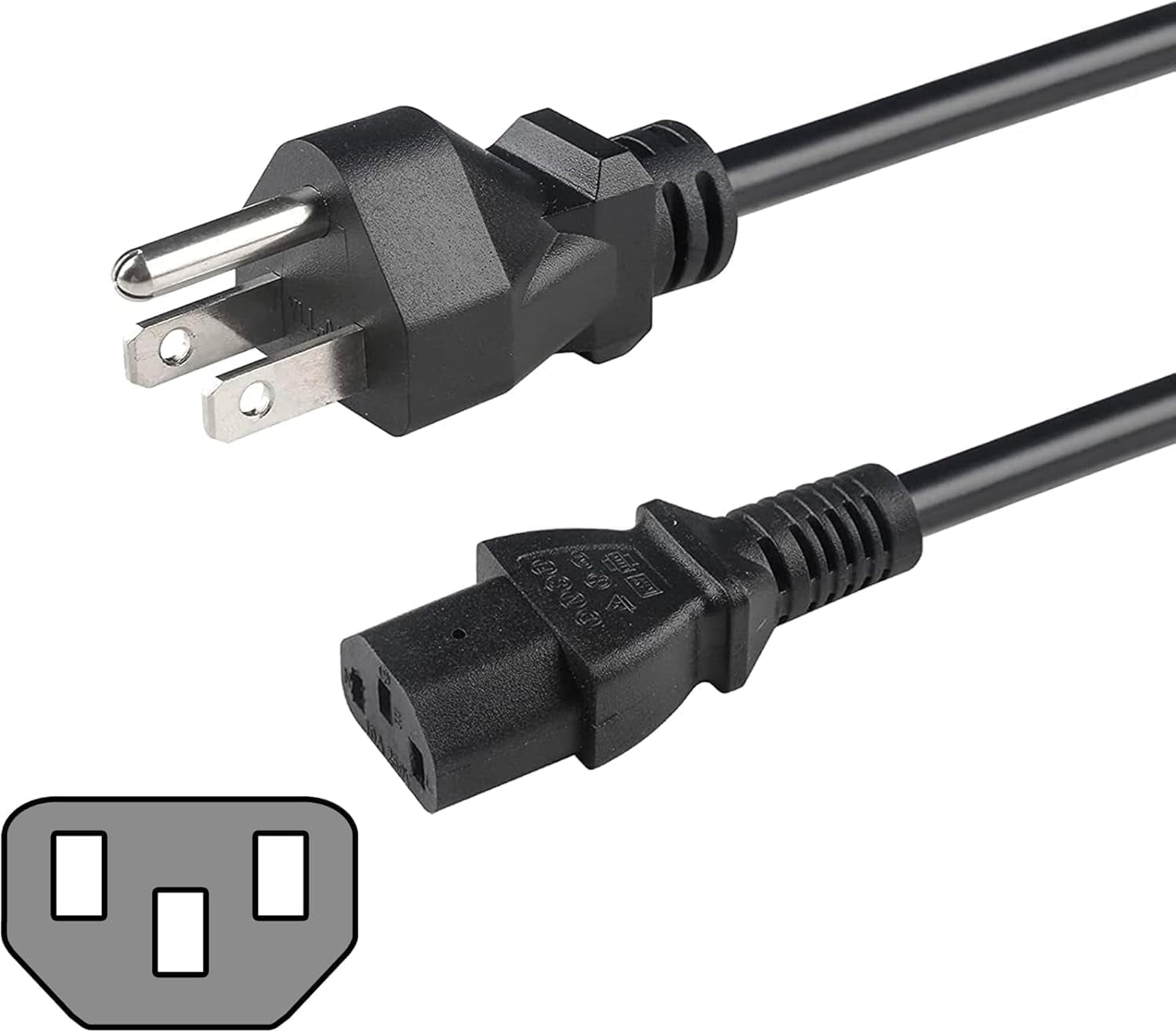SatelliteSale UL Certified Universal Heavy Duty Computer Power Cable ...